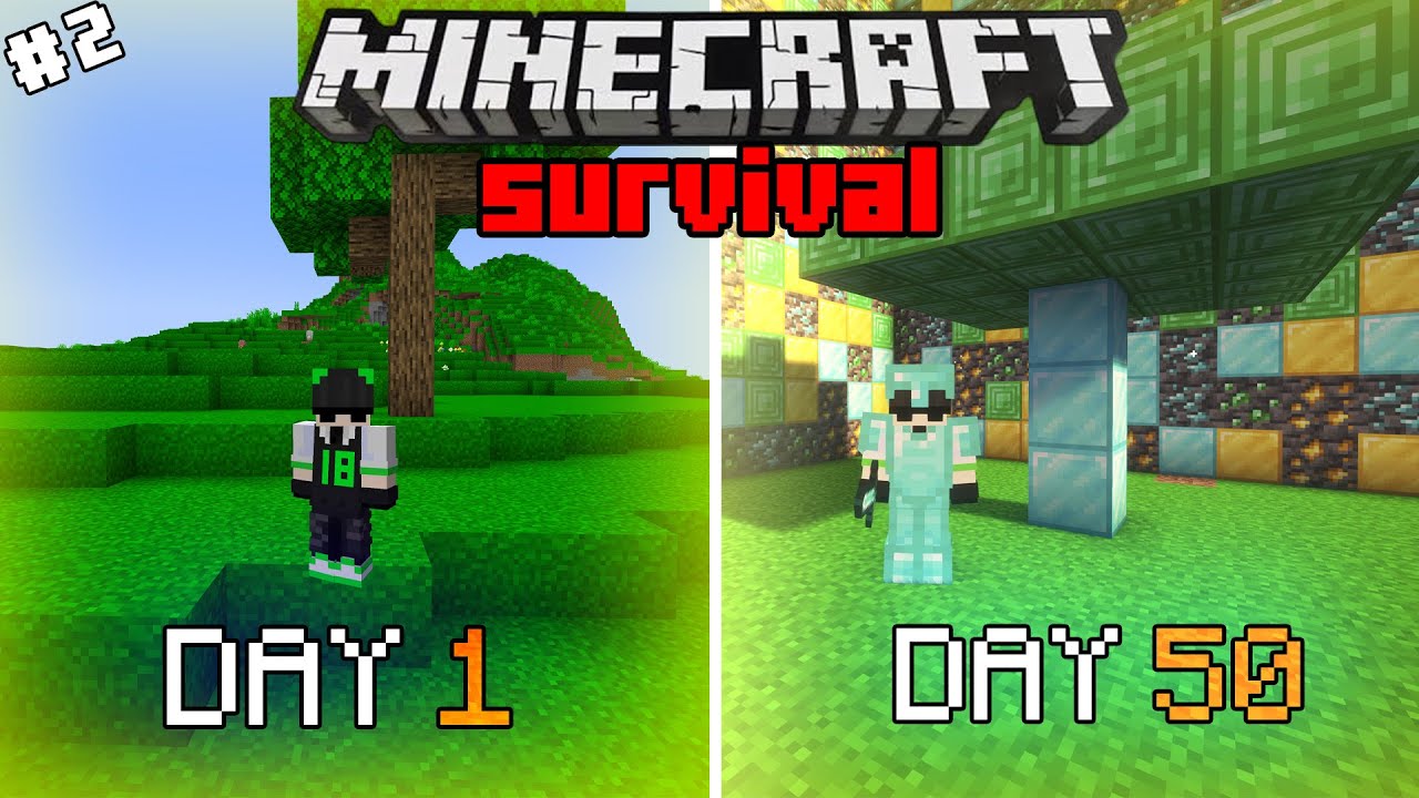 I Survived 50 Days in Minecraft || Minecraft Survival series Part-2 ...