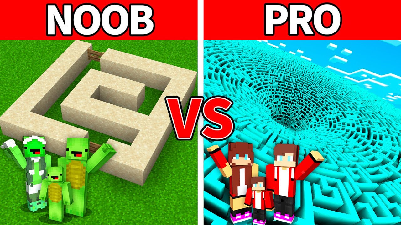 JJ And Mikey BUILT THE BIGGEST MAZE in Minecraft Maizen Challenge - YouTube