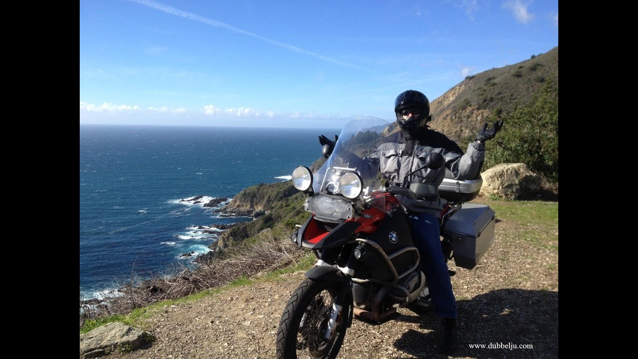Motorcycle Ride up Big Sur - Monterey - Santa Cruz on HYW 1 - YouTube
