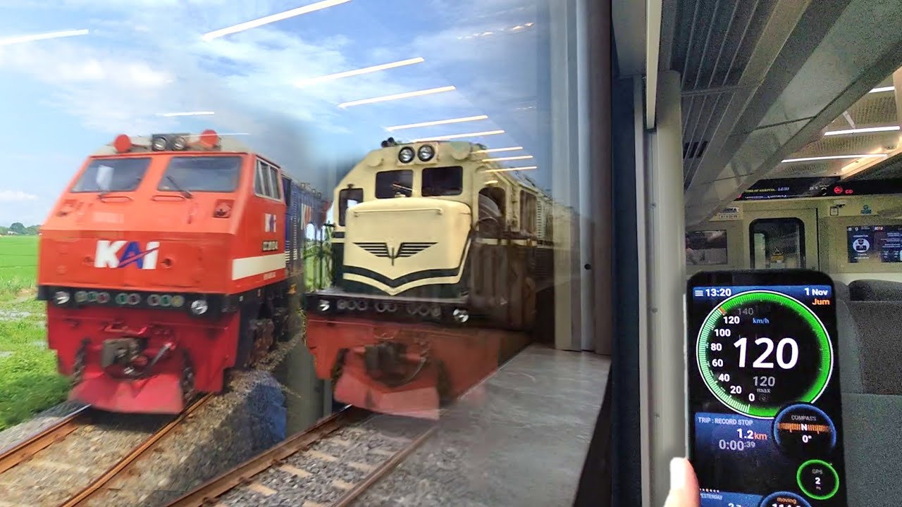 #ASMRKereta - KA Argo Sindoro New Generation ~ Berpapasan Lokomotif ...