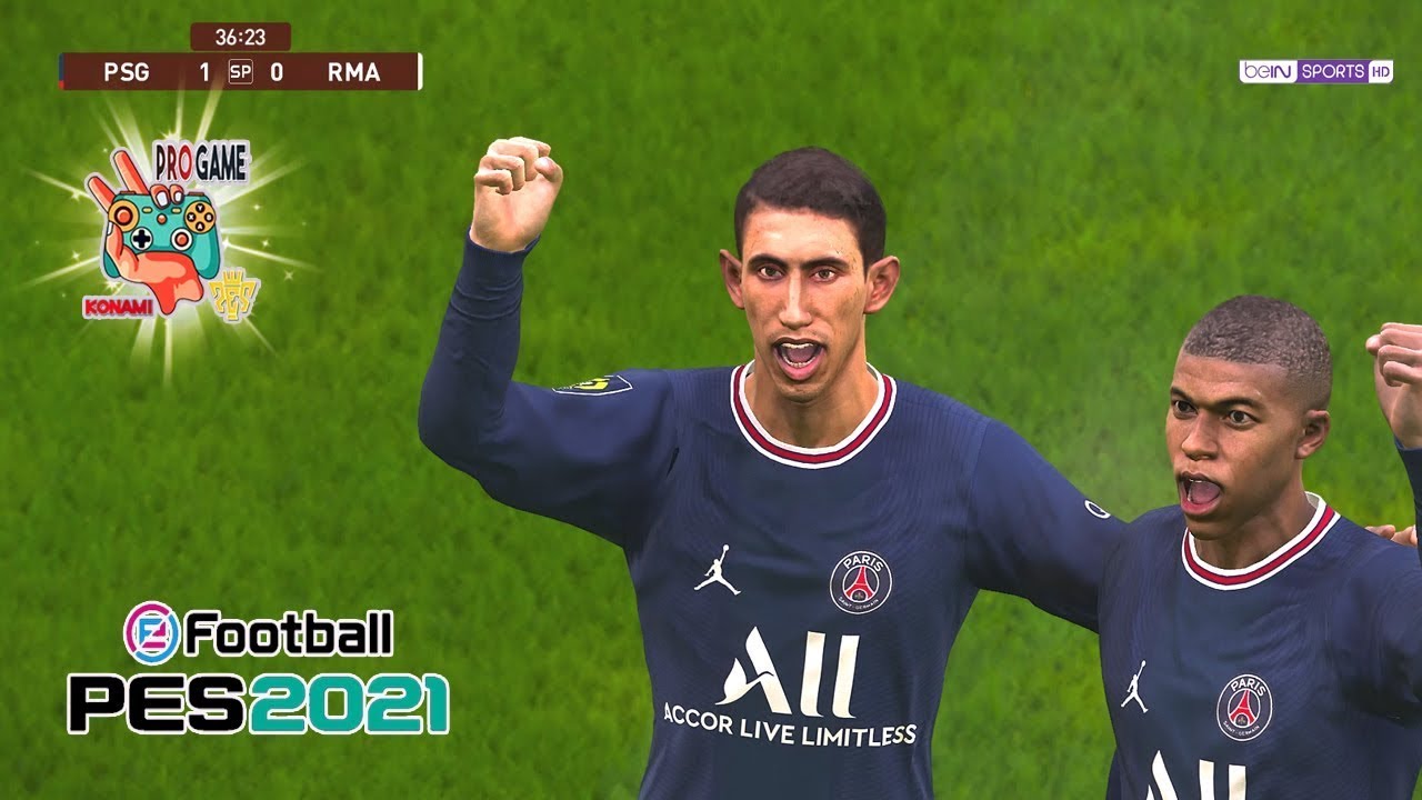 PES 2021 | PSG vs Real Madrid | Mbappe Scored 2 Goals ft Messi, Neymar ...