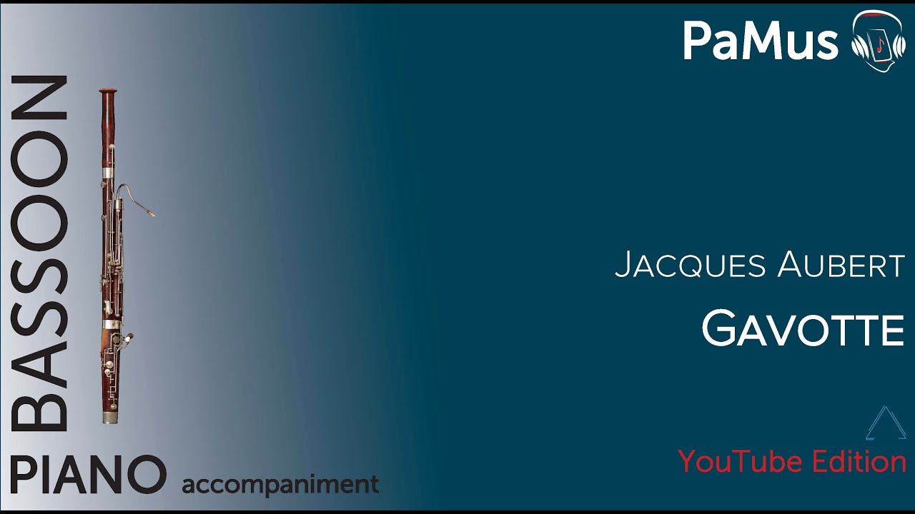 Jacques Aubert: Gavotte for Bassoon and Piano - YouTube