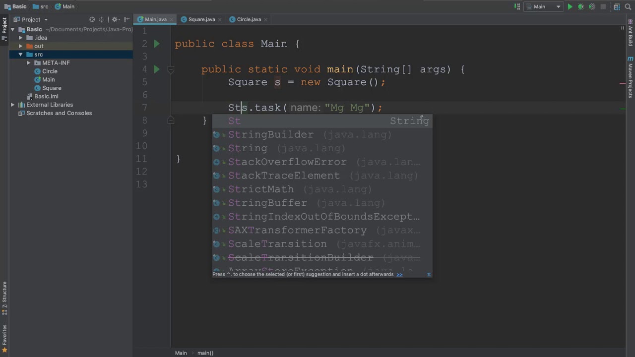 015 10 Seperate Class Method - YouTube