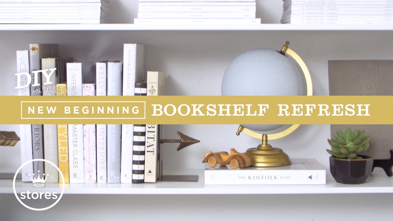 Bookshelf Refresh | DIY with Will Brown - YouTube