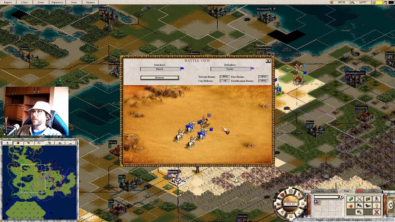 Civilization: Call to Power II (ctp2) - Combat Gameplay 🎮🧙 (Day 6 ...