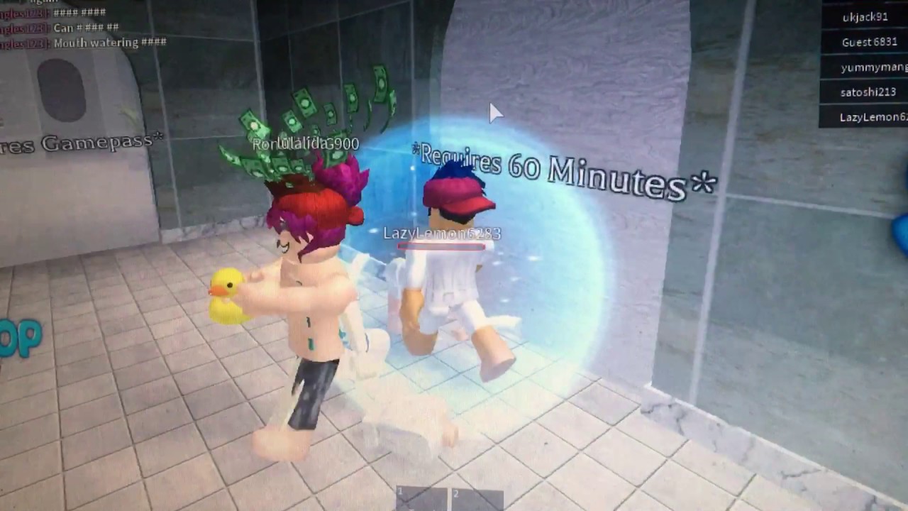 What's inside the 1 hour played room in Shower simulator ROBLOX - YouTube