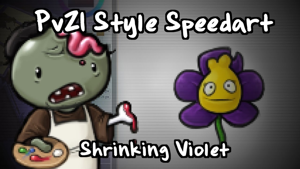 PvZ1 Style Speedart: Shrinking Violet - YouTube