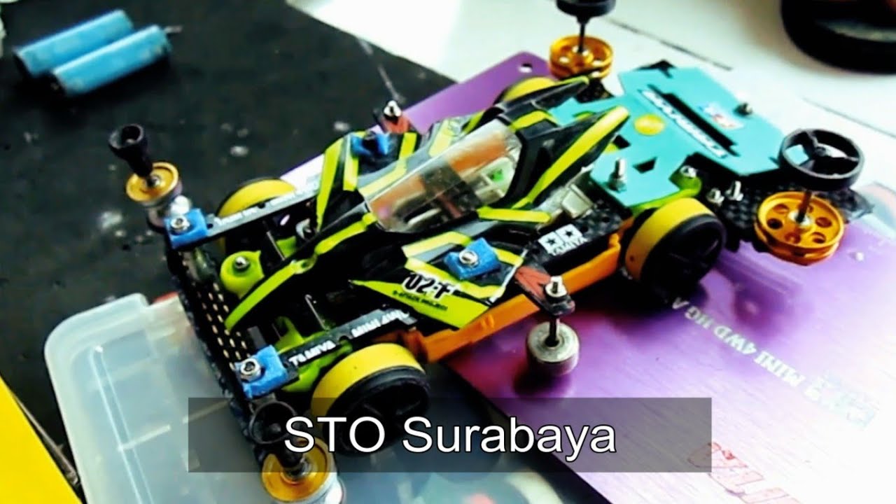TAMIYA Mini 4WD STO Surabaya di KAZA City Full Modifikasi # Review ...