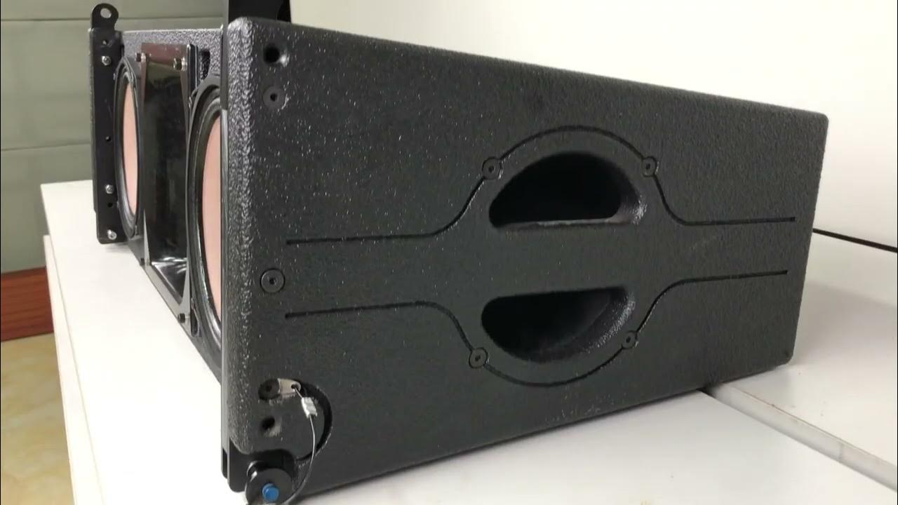 Dual 8 inch active line array speaker - ZSOUND LA208P - YouTube