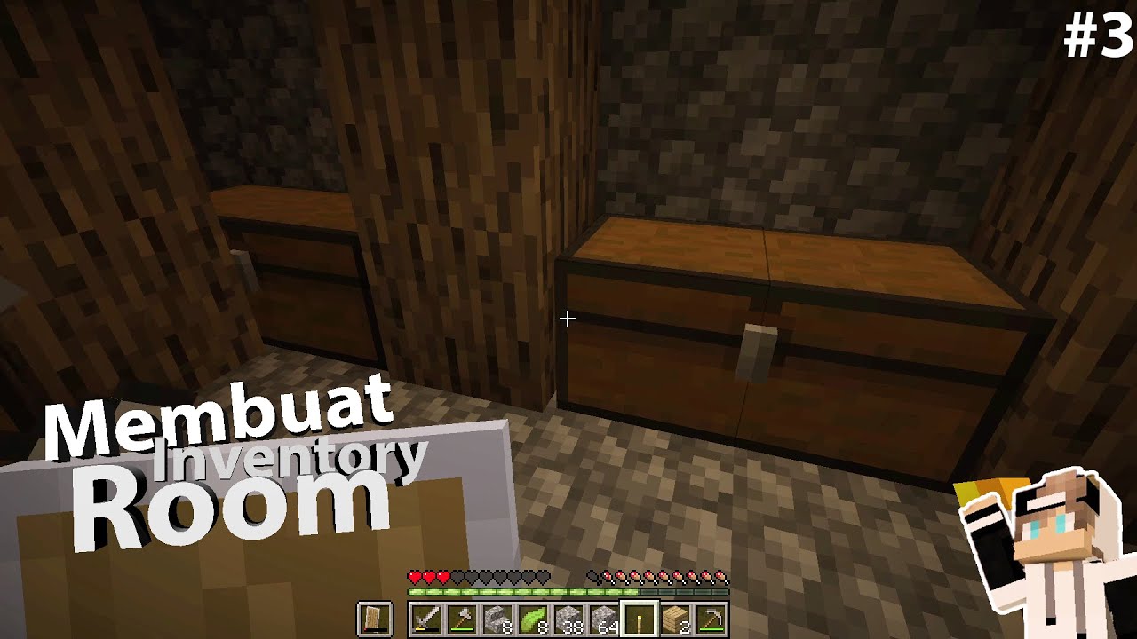 Membuat Inventory Room - Minecraft Survival Series - YouTube