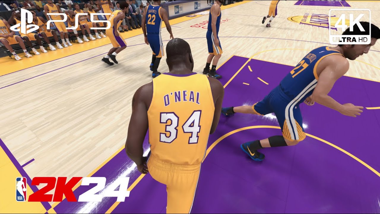 NBA 2K24 | Shaquille O'Neal Destroys Warriors Alone In Hall Of Fame ...