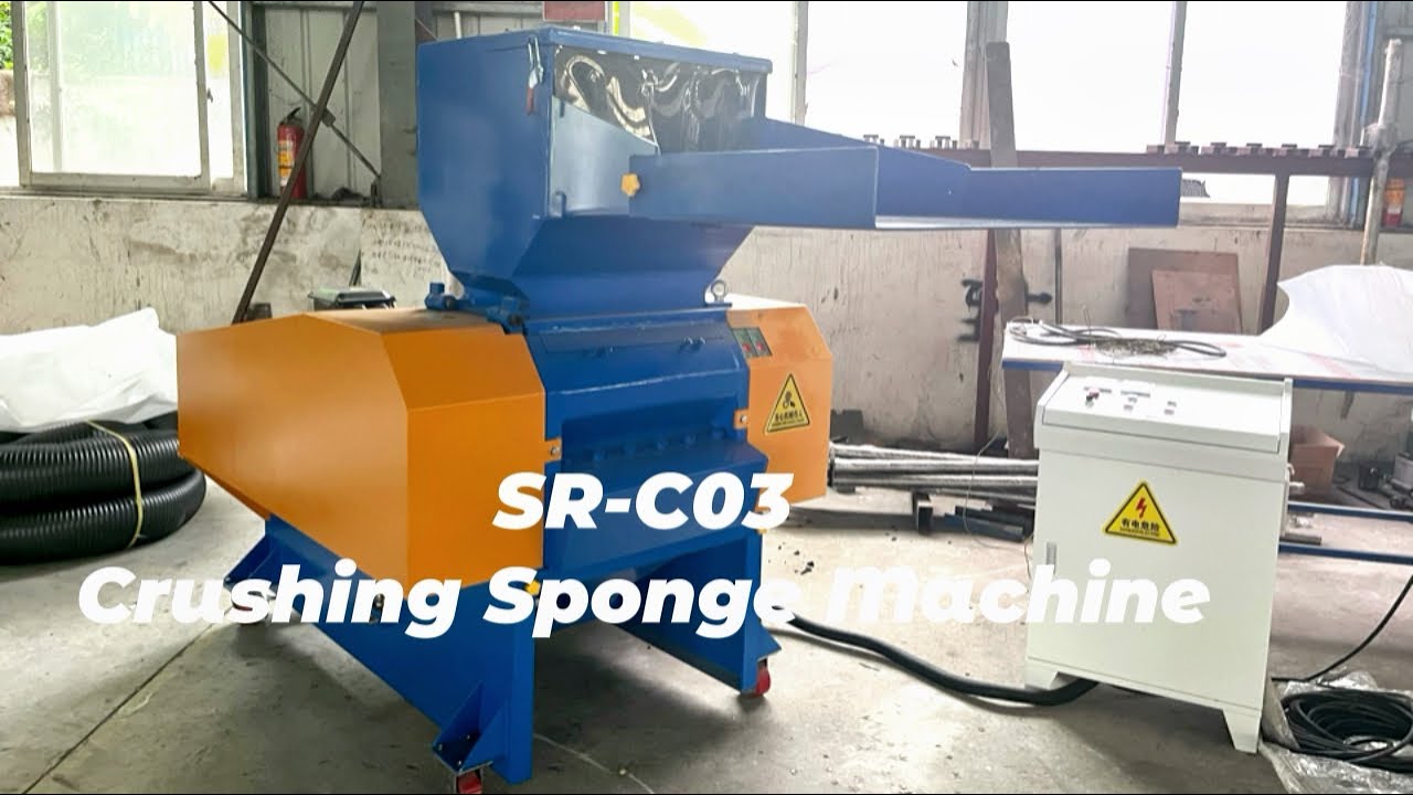 SR-C03 Crushing Foam Machine - YouTube