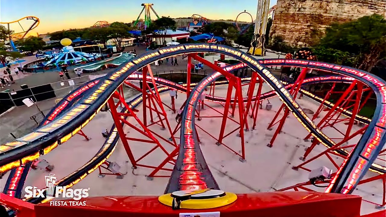 KID FLASH POV - Fiesta Texas Dueling Coaster - Six Flags - YouTube