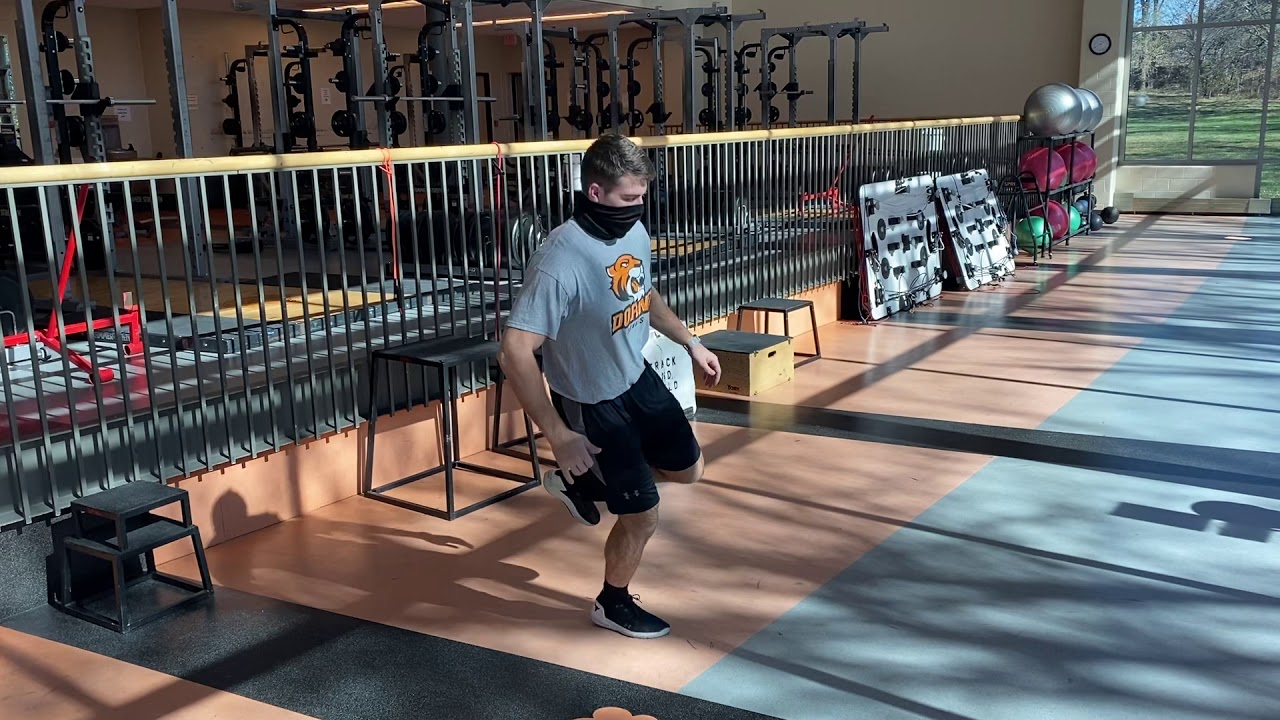 Single leg Line hops Lateral - YouTube