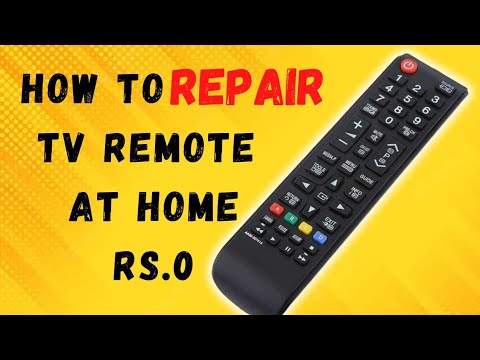 How to repair any tv remote not working/ Repair remotes at home with no ...