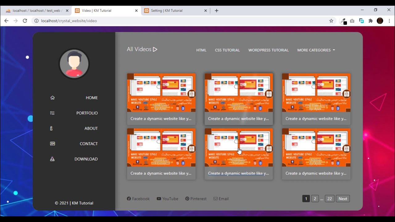 Complete Bootstrap, PHP and Ajax Website | Auto Installer like ...