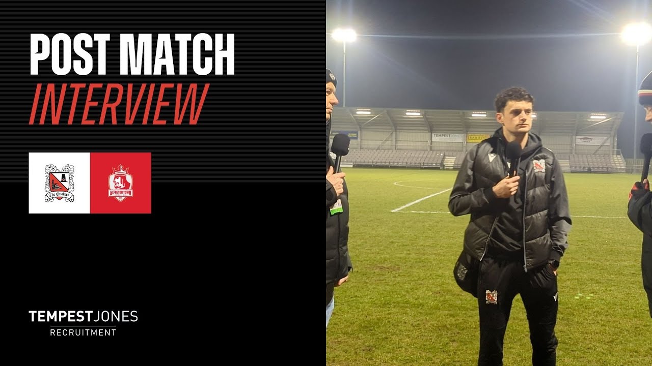 Alfreton Post-Match Interview: Tom Allan - YouTube