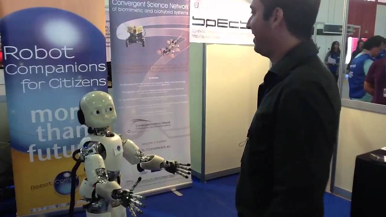 El neuro-robot busca el contacto visual - YouTube