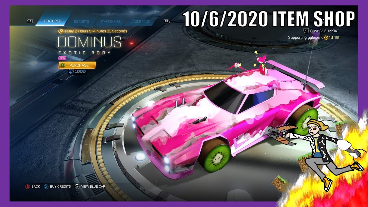 *Exotic* Pink Dominus Body! | Rocket League Item Shop (6/10/2020) - YouTube