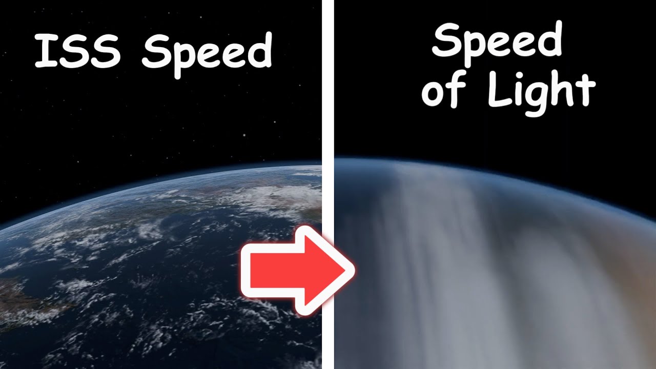 Flight around the Earth at the speed of light - YouTube