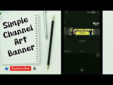 Simple Channel Art Banner | Easy Tutorial | #capcut #ChannelArt - YouTube