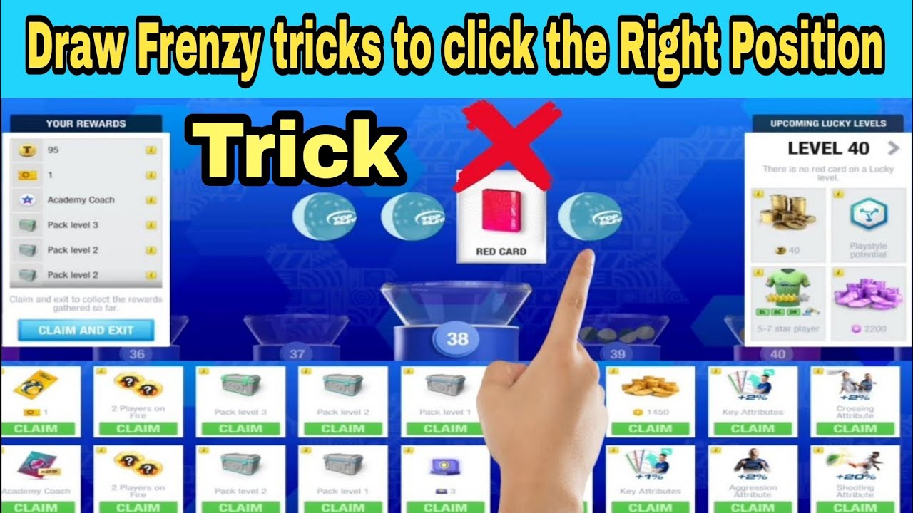 *New* Draw Frenzy tricks to click on the right position - Top Eleven ...