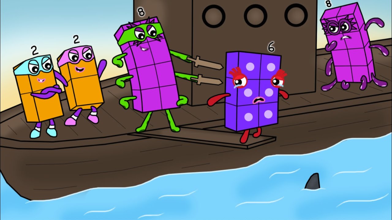 I have to save Numberblocks 6 from Octonaughty before she falls into ...