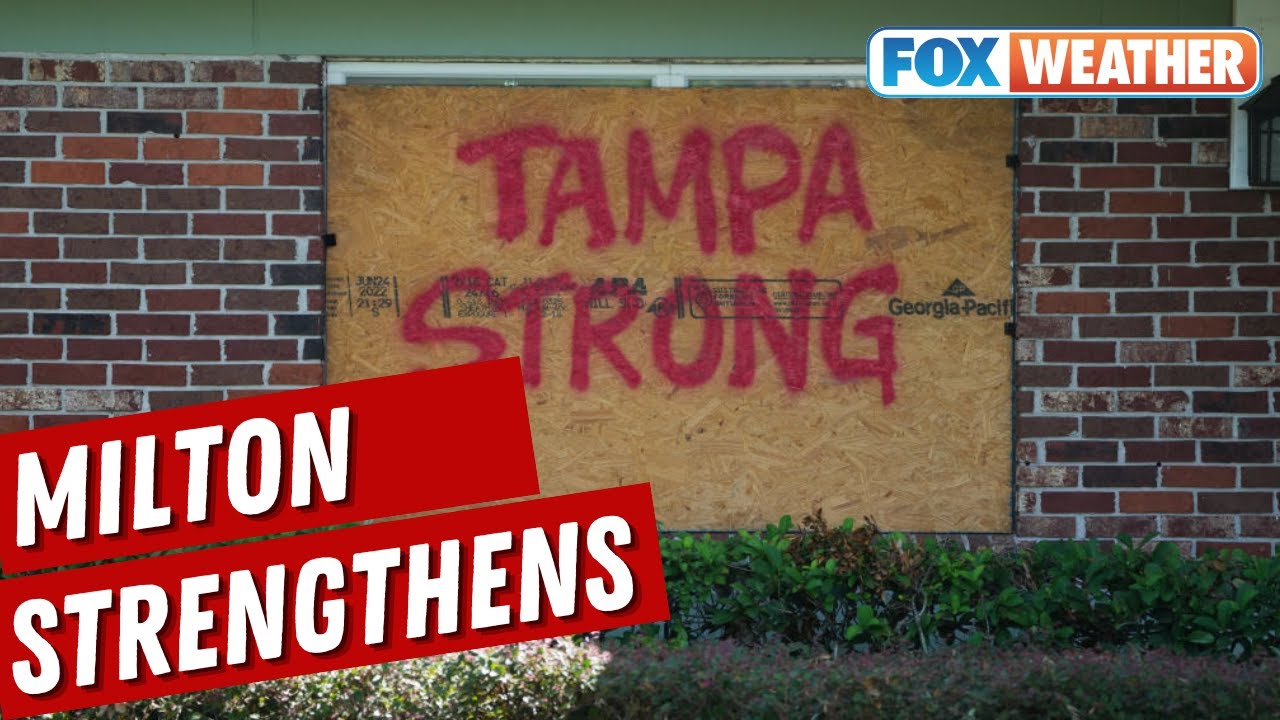 Milton Approaches Cat 5 Strength Again - YouTube