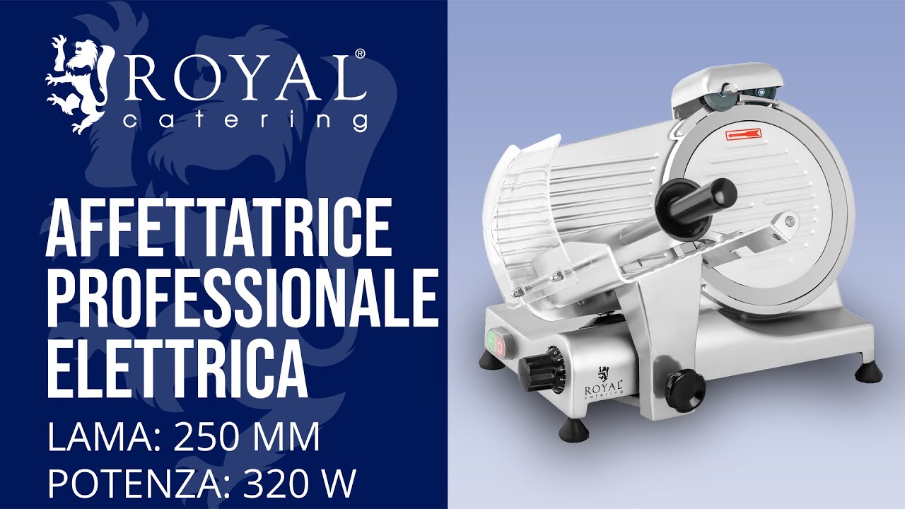Affettatrice professionale elettrica Royal Catering RCMS-250MM ...