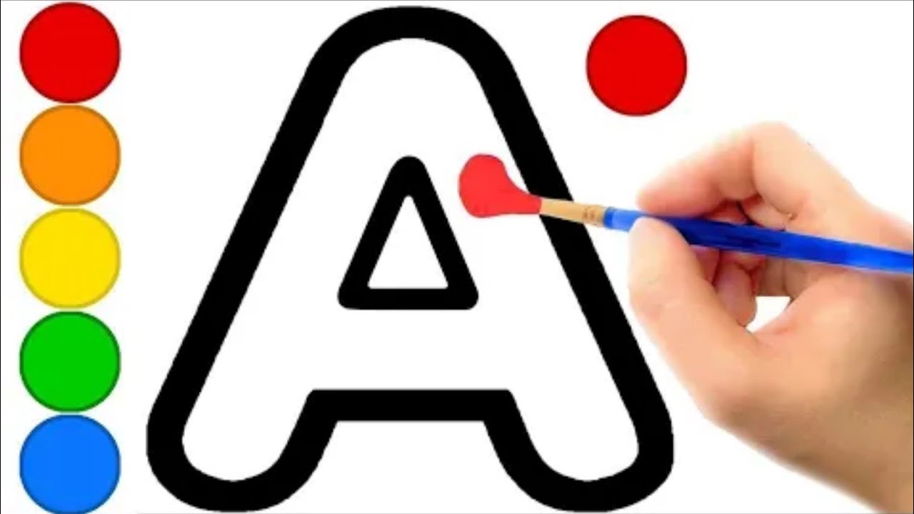 [ABCD 놀이] 유아 어린이 위한 Alphabet 대문자 A부터 Z까지 따라쓰기 | Alphabet A to Z, abcd ...