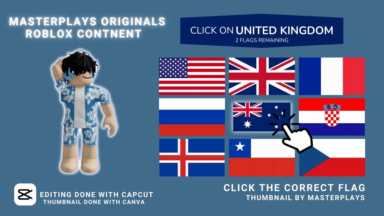 Roblox Click the Flag | Roblox Original - YouTube