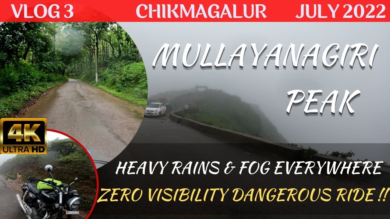 MULLAYANAGIRI BETTA Chikmagalur | Monsoon Bike Ride | Chikmagalur Trip ...
