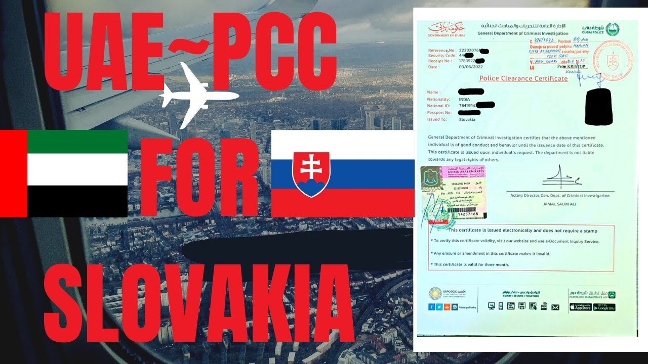 uae pcc for slovakia | how to apply uae pcc | dubai pcc | dubai pcc for ...
