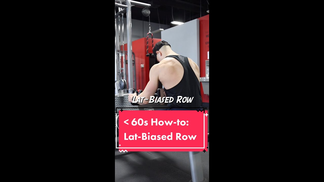 Lat-Biased Row - Under 60s How-to - Schaum Fitness - YouTube