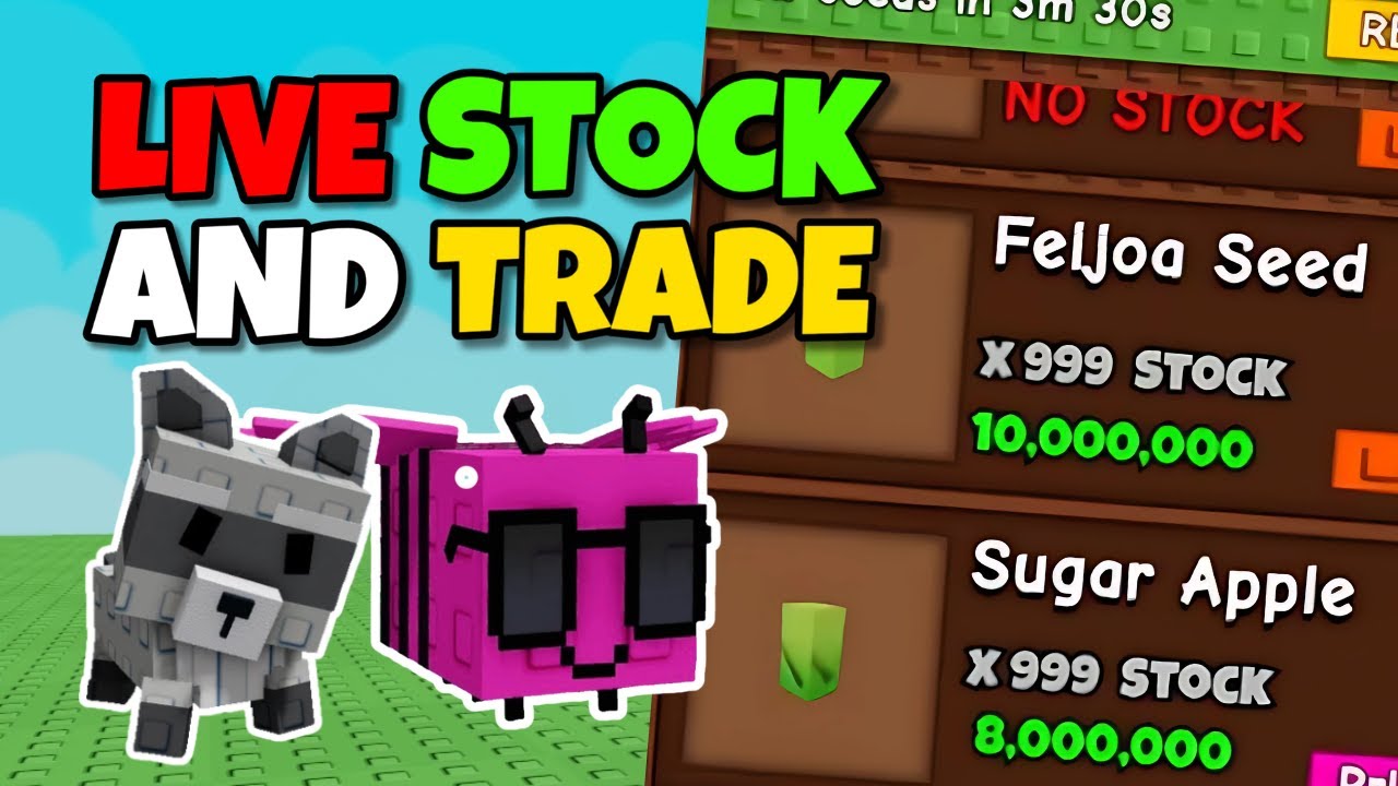 🔴 LIVE GROW A GARDEN STOCK AND TRADE! | SAMMY VS JANDEL - YouTube