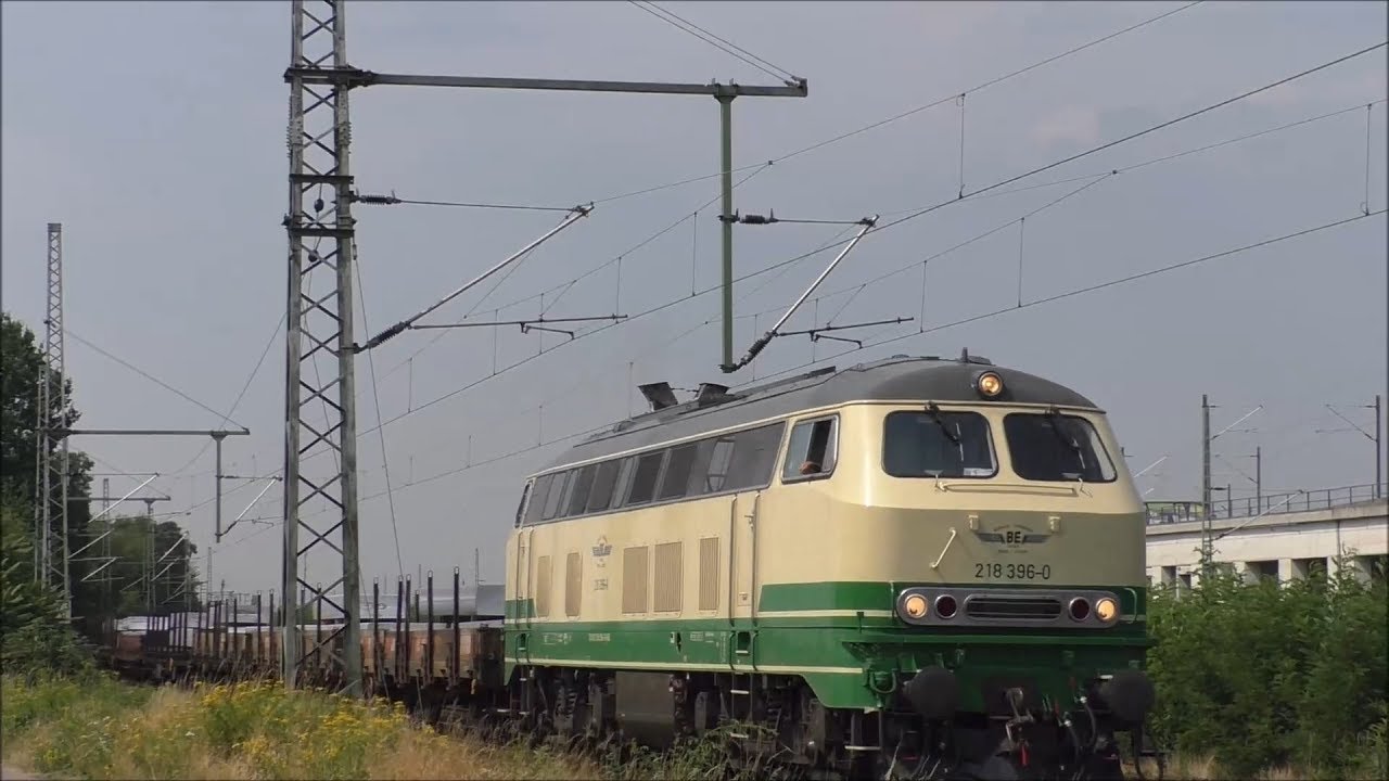 Die rechte Rheinstrecke in Porz-Wahn mit viel Güterverkehr (1080p ...
