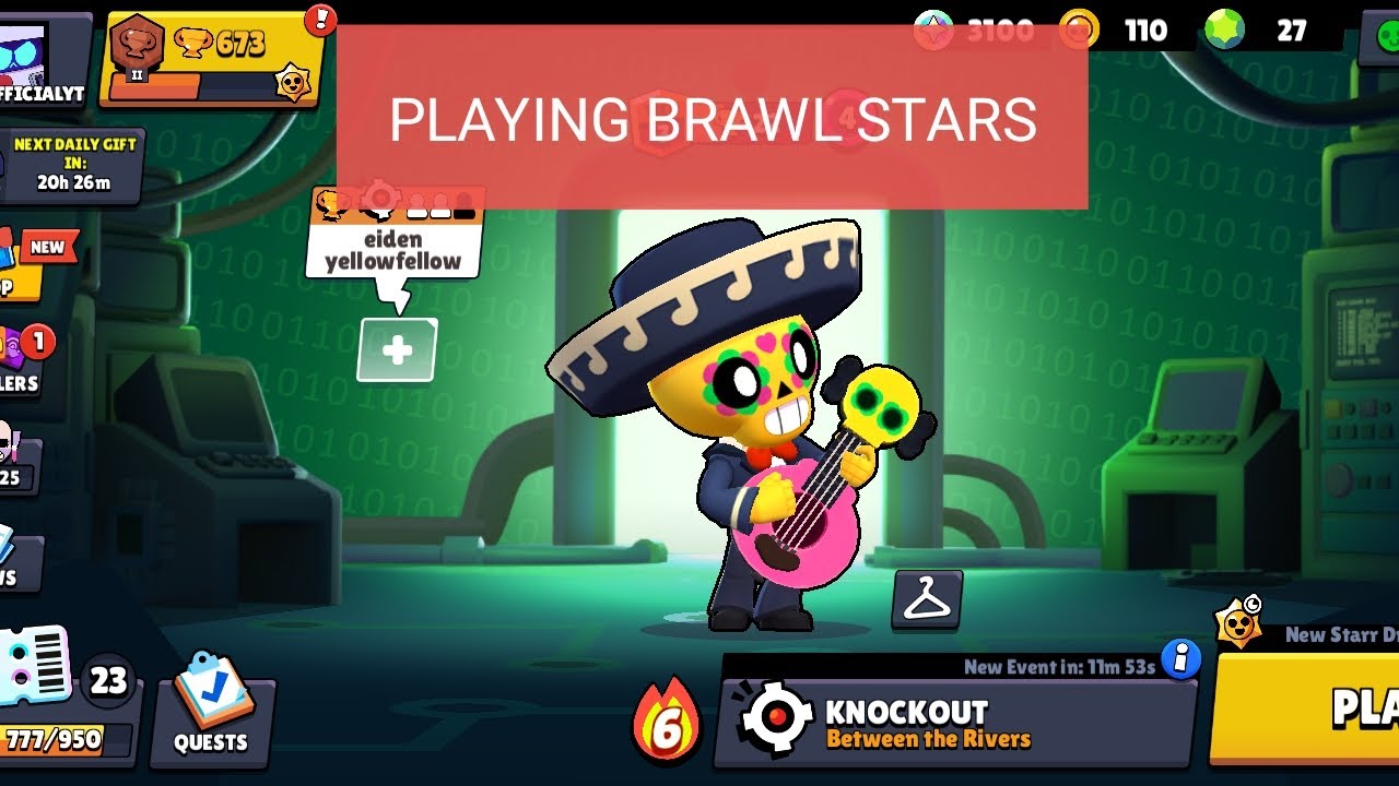 Playing brawl stars and leveling up my brawl pass - YouTube