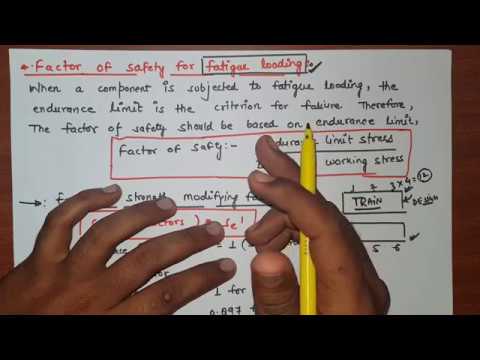 FACTOR OF SAFETY OF FATIGUE LOADING, NOTCH SENSITIVENESS FACTOR, STRESS ...