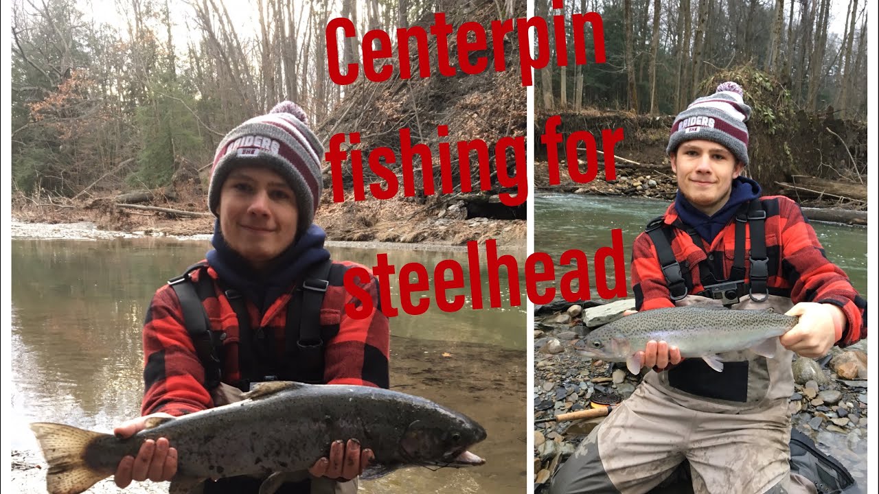 CENTERPIN fishing for small creek STEELHEAD - YouTube