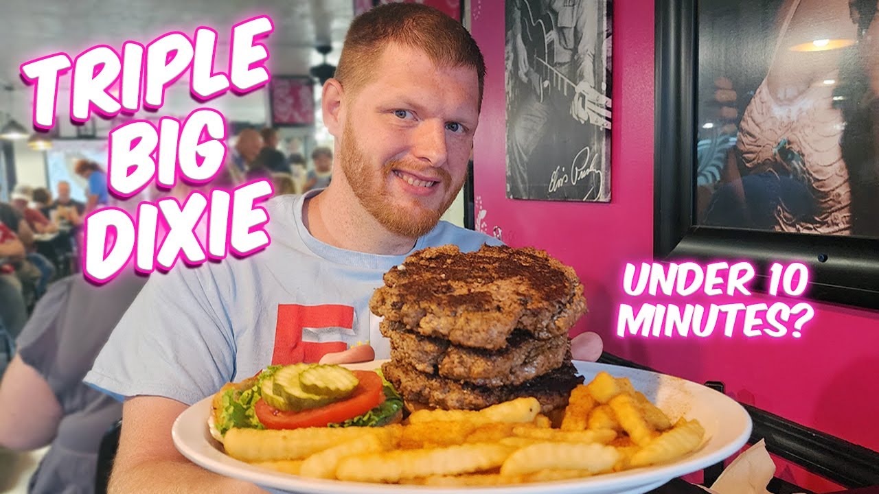 TRIPLE BIG DIXIE CHALLENGE | CHRISTI'S CAFE - YouTube