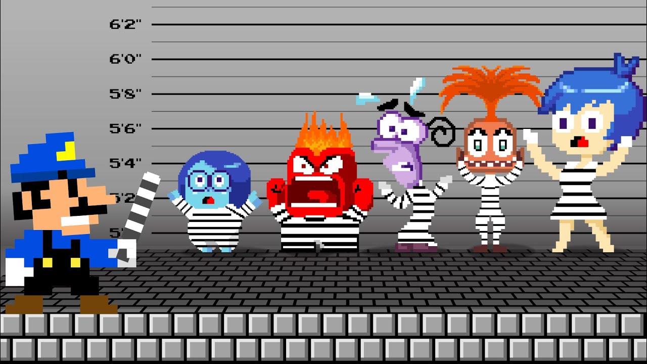 Mario Locked All Character Inside Out 2 In Prison For 24h Challenge ...