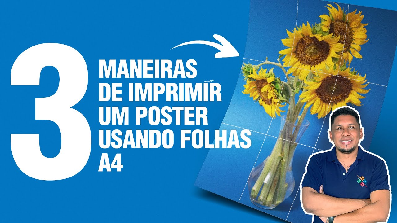 3 Maneiras de Imprimir um Poster Usando Folhas A4 - YouTube