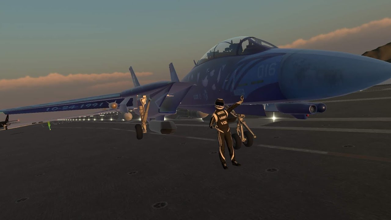 TOP GUN ANTHEM | "VRChat F-14 Carrier" world - YouTube
