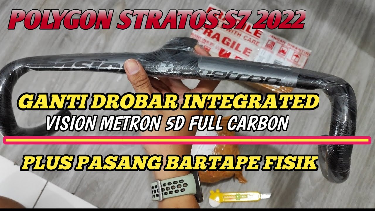 UNBOXING,DROBAR INTEGRATED VISION METRON FULL CARBON & GANTI BARTAPE DI ...