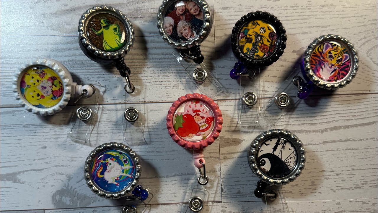 DIY personalized badge reels. Quick & Easy tutorial. Make in minutes ...