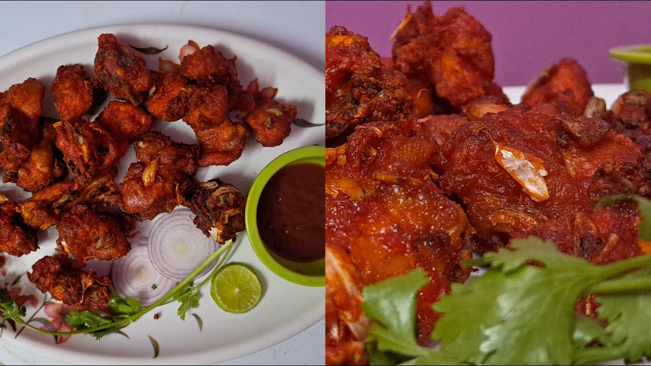 Crispy garlic chicken pakoda recipe | Crispy chicken snacks | - YouTube