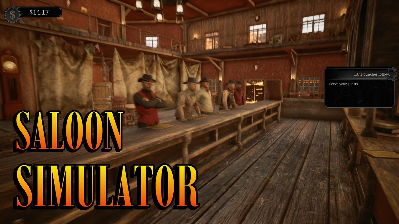 The most exciting start to a game | Saloon Simulator Gameplay - YouTube