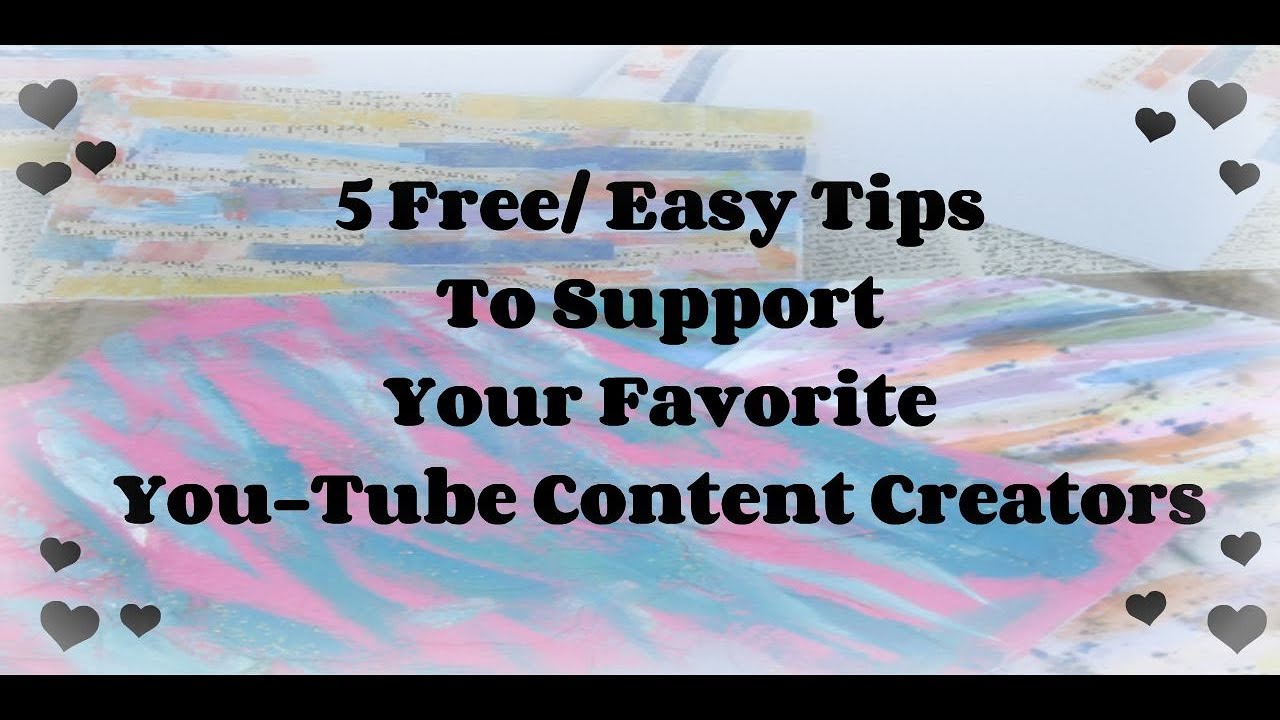Tips for how to support your favorite you- tube creators/ how to ...