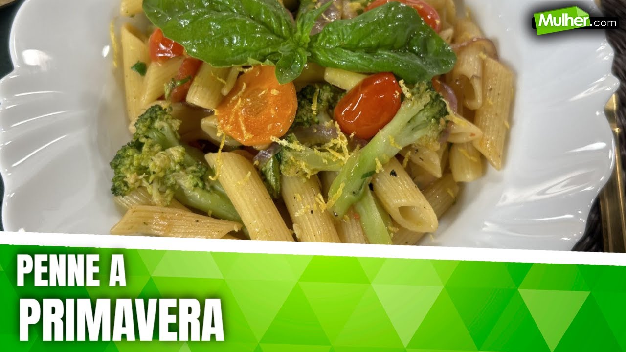 Aprenda a preparar um delicioso Penne à Primavera - YouTube
