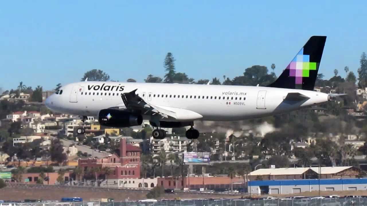 Airbus A320-232 Volaris (N509VL) San Diego Landing - YouTube